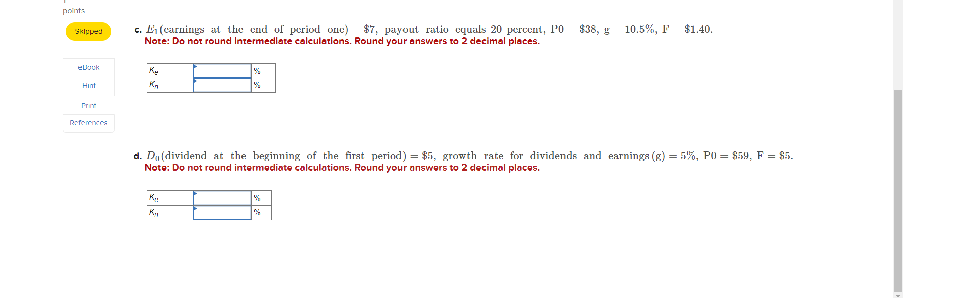 Solved Problem 11-17 (Algo) Costs of retained earnings and | Chegg.com
