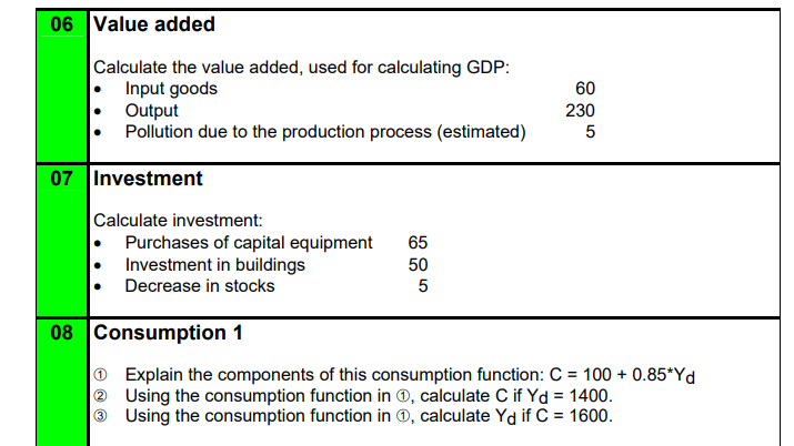Solved (2) Using the consumption function in (1), calculate | Chegg.com