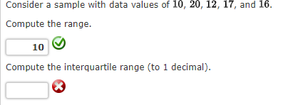 Solved Consider a sample with data values of 10, 20, 12, 17, | Chegg.com