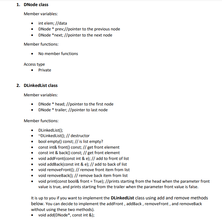 Solved Assignment 5 Write a program in C++ that implements | Chegg.com
