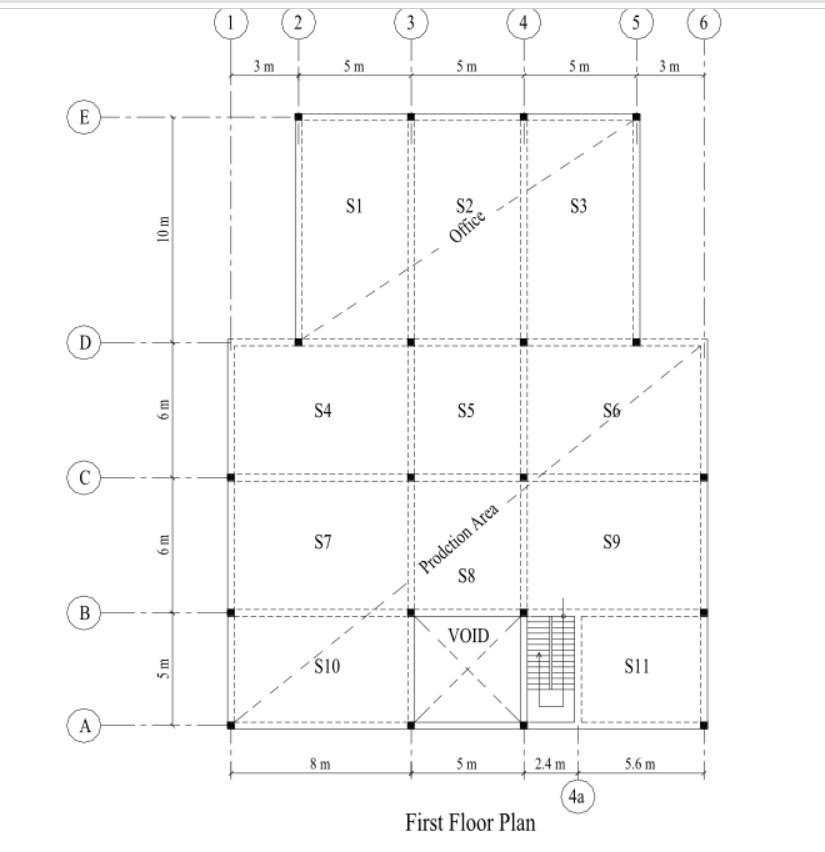 Solved Q1 Figure Q1 shows the structural layout plan at | Chegg.com
