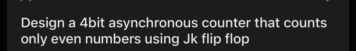 Solved Design a 4bit asynchronous counter that counts only | Chegg.com