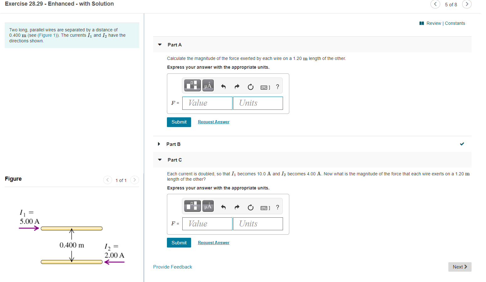 Solved Exercise 28.29 - Enhanced - with Solution 5 of 8 A | Chegg.com