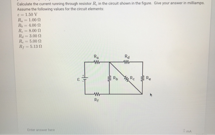 Solved Calculate the current running through resistor Re in | Chegg.com
