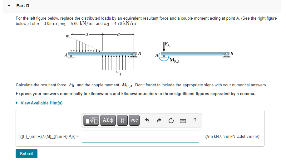 Solved Part D For the left figure below, replace the | Chegg.com