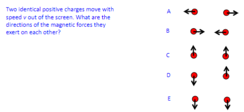 Solved Two identical positive charges move withspeed v ﻿out | Chegg.com