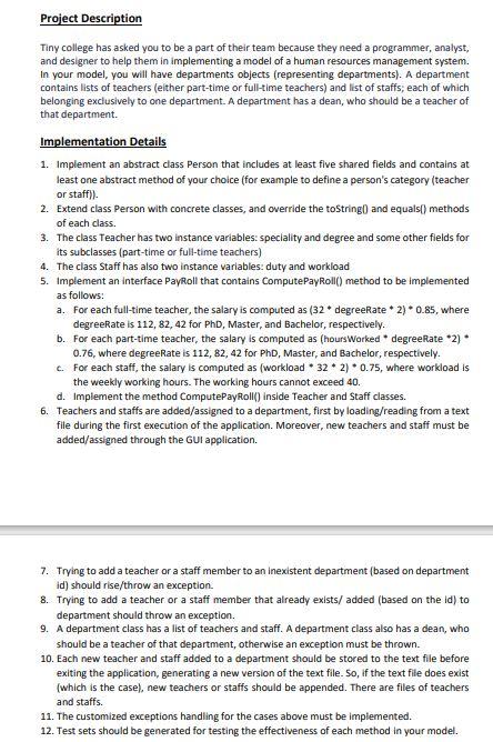 Solved I need help creating a UML class diagrams for all | Chegg.com
