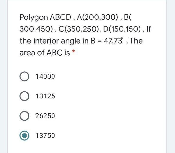 Solved Polygon ABCD , A(200,300), B( 300,450), C(350,250), | Chegg.com