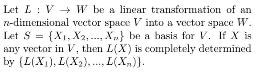 Solved Let L:V→W be a linear transformation of an | Chegg.com