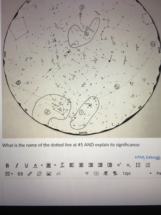 Solved D SOUTH What Is The Name Of The Dotted Line At 5 Chegg