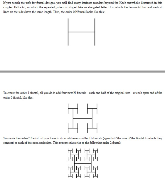 Solved /* * File: HFractal.cpp * ------------------ * This | Chegg.com