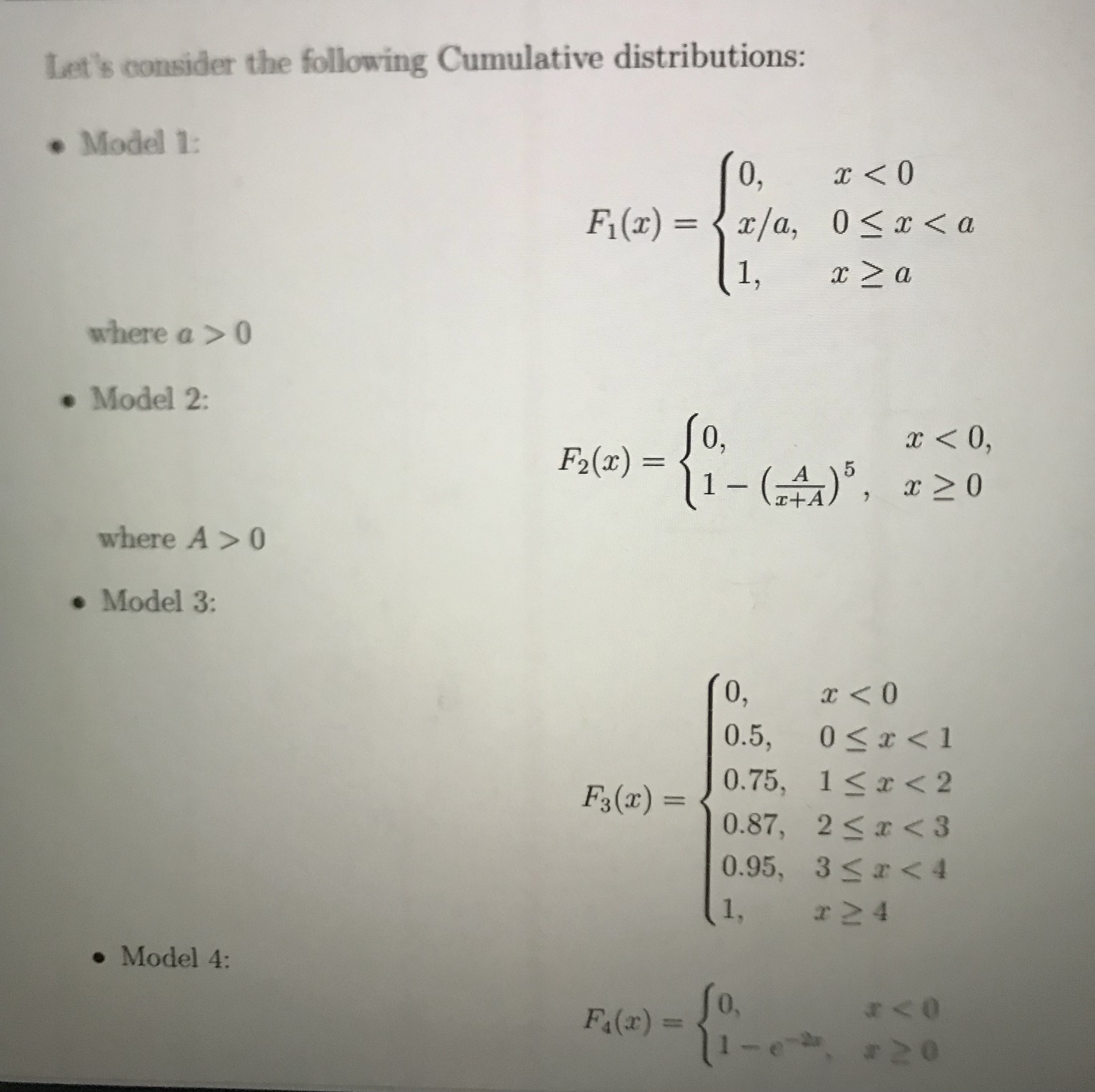Solved Let 's consider the following Cumulative | Chegg.com