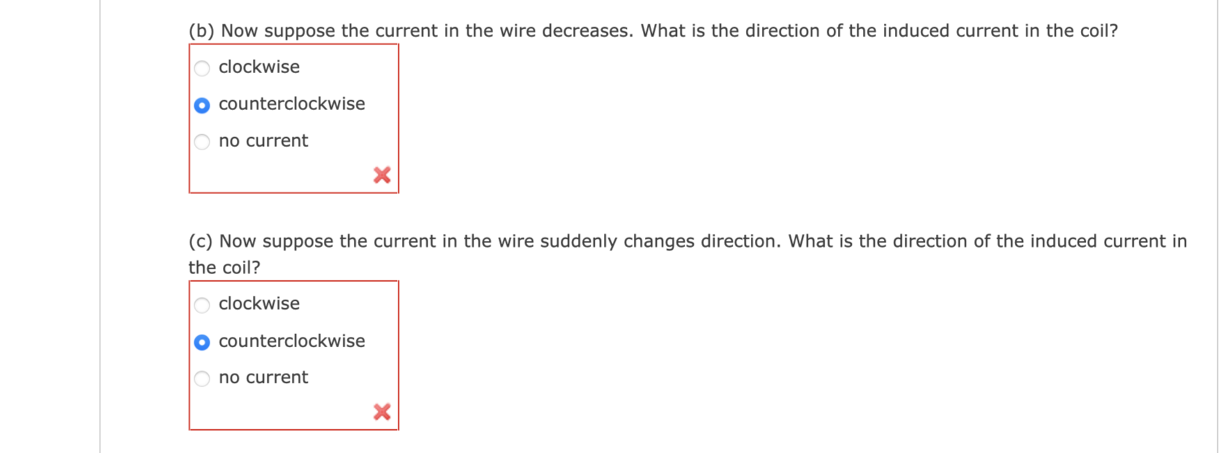Solved A coil is placed next to a straight wire. The current | Chegg.com