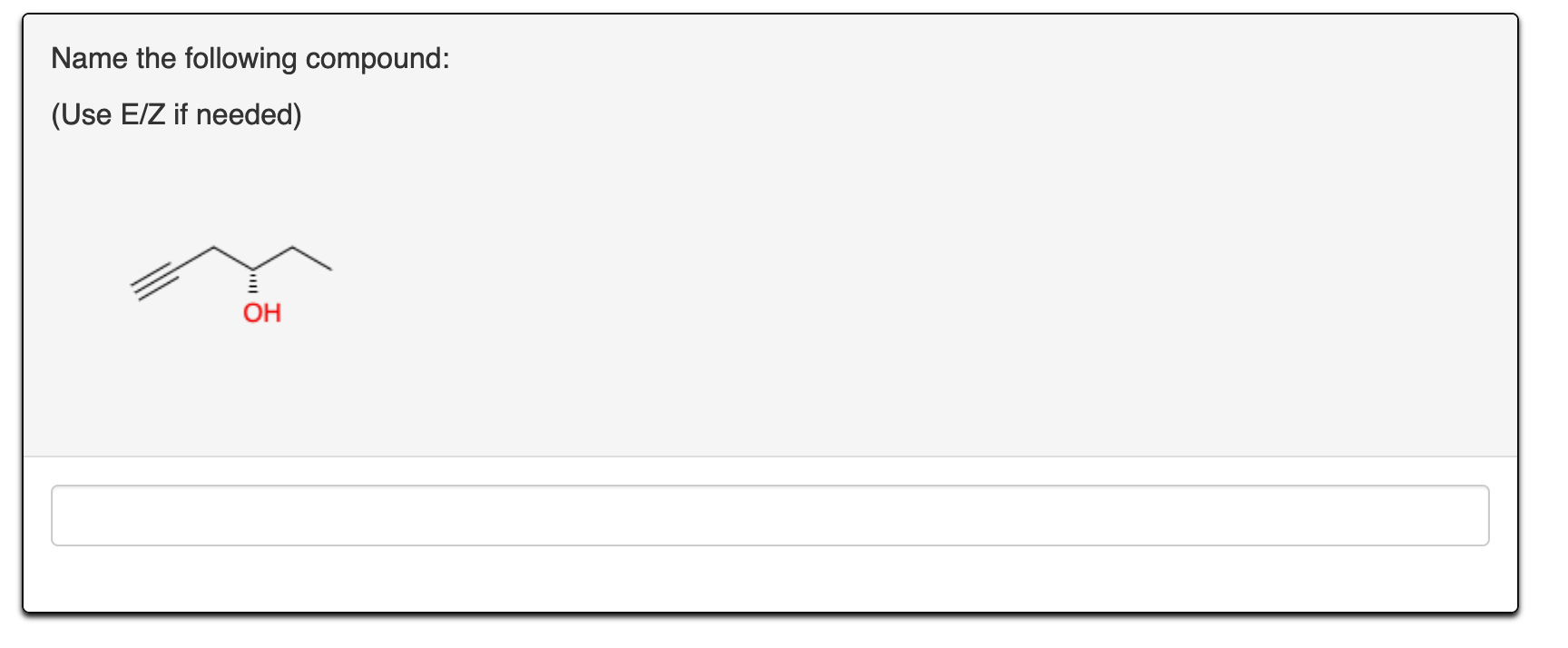 Solved Name the following compound: (Use E/Z if needed)Name | Chegg.com