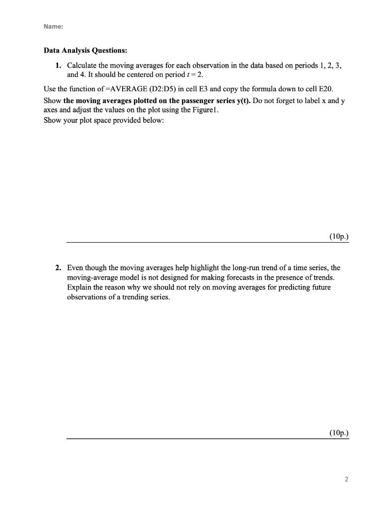 Solved FIN 330 Assignment \#6 Case Study: Time Series | Chegg.com