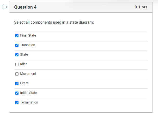 Solved Question 4Select all components used in a state | Chegg.com