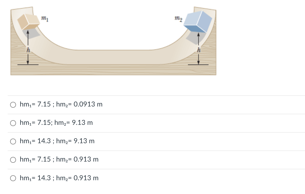 Solved Consider the blocks on the curved ramp as seen in the | Chegg.com