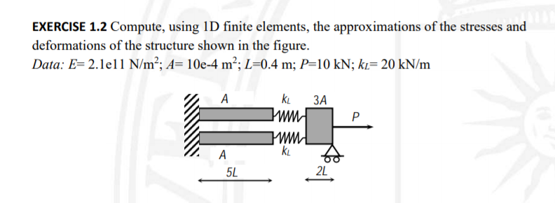 Solved Compute, using 1D finite elements, the approximations | Chegg.com