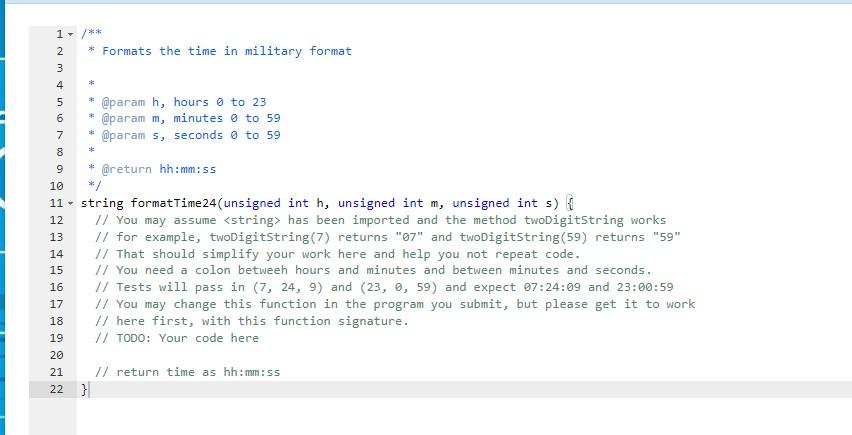 Solved Need help with programming a 24 hr and 12 hour code | Chegg.com