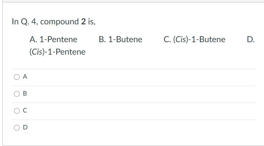 Solved -H 1 eq. of H2 gas Pt or Pd catalyst 1 eq. of H2 gas | Chegg.com