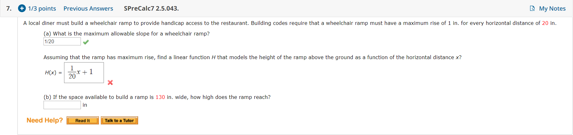Solved 7. + 1/3 points Previous Answers SPreCalc7 2.5.043. | Chegg.com Solved 7. + 1/3 points Previous Answers SPreCalc7 2.5.043. | Chegg.com