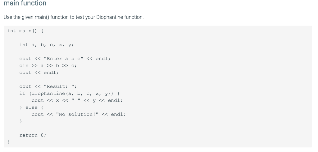Solved 18.11 Lab: Linear diophantine equations In this | Chegg.com