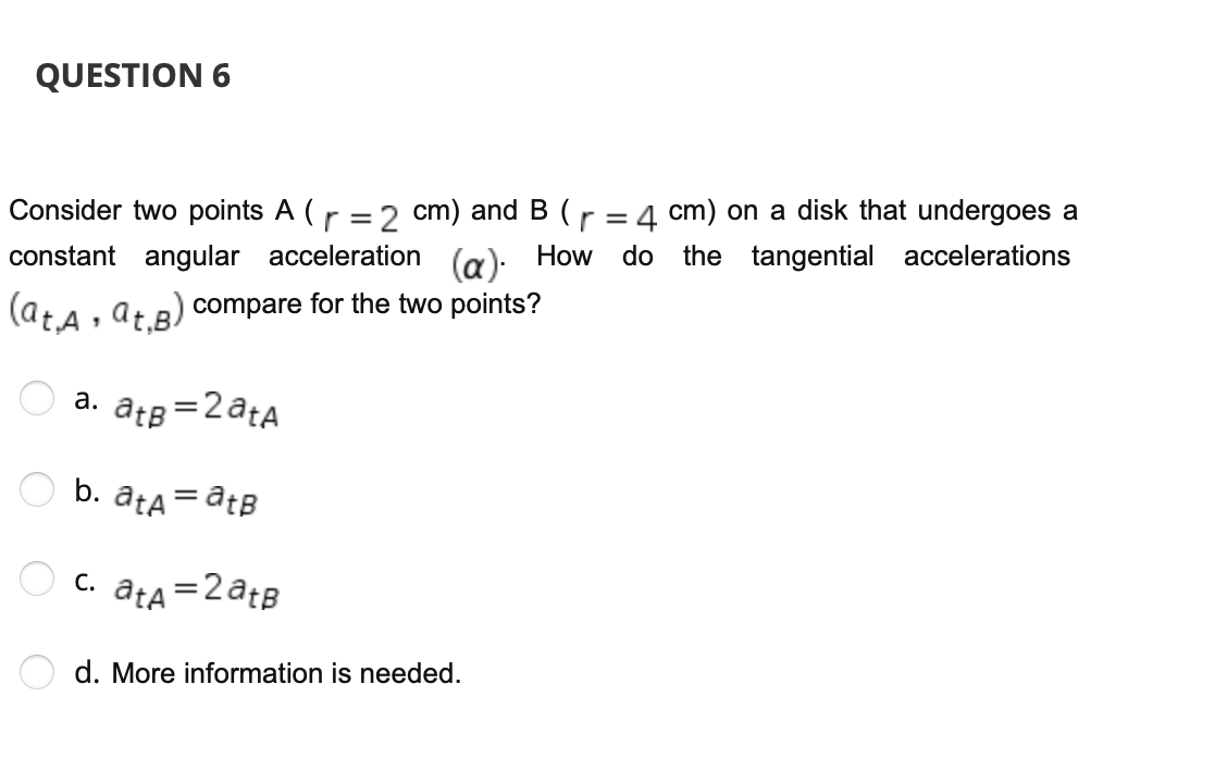 Solved QUESTION 6 = Consider two points A (p = 2 cm) and B | Chegg.com