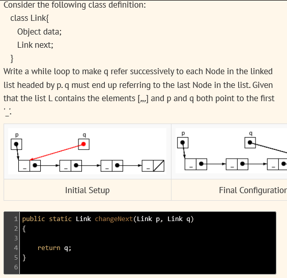 Solved Consider The Following Class Definition Class Link