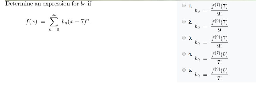 Solved Determine an expression for by if f7(7) fil. bg f(x) | Chegg.com