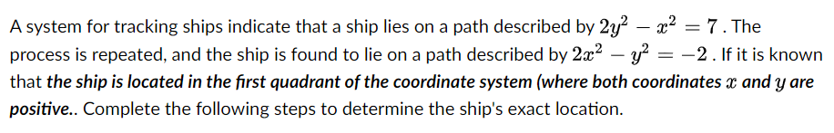 Solved 1.)Use elimination to reduce the system to an | Chegg.com