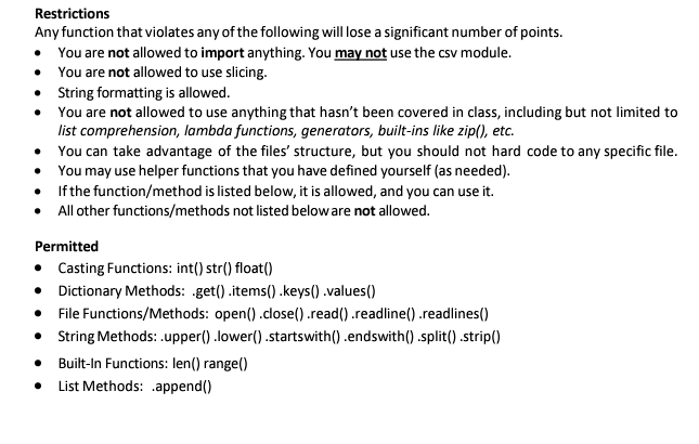 Solved Write a function called first_five_ingr () that looks | Chegg.com