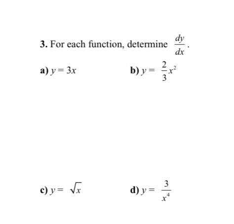 Solved For each function, determine | Chegg.com