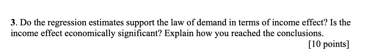 Solved Consider The Following Stata Output Based On The Data 