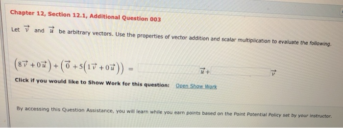 Solved Chapter 12, Section 12.1, Additional Question 003 Let | Chegg.com