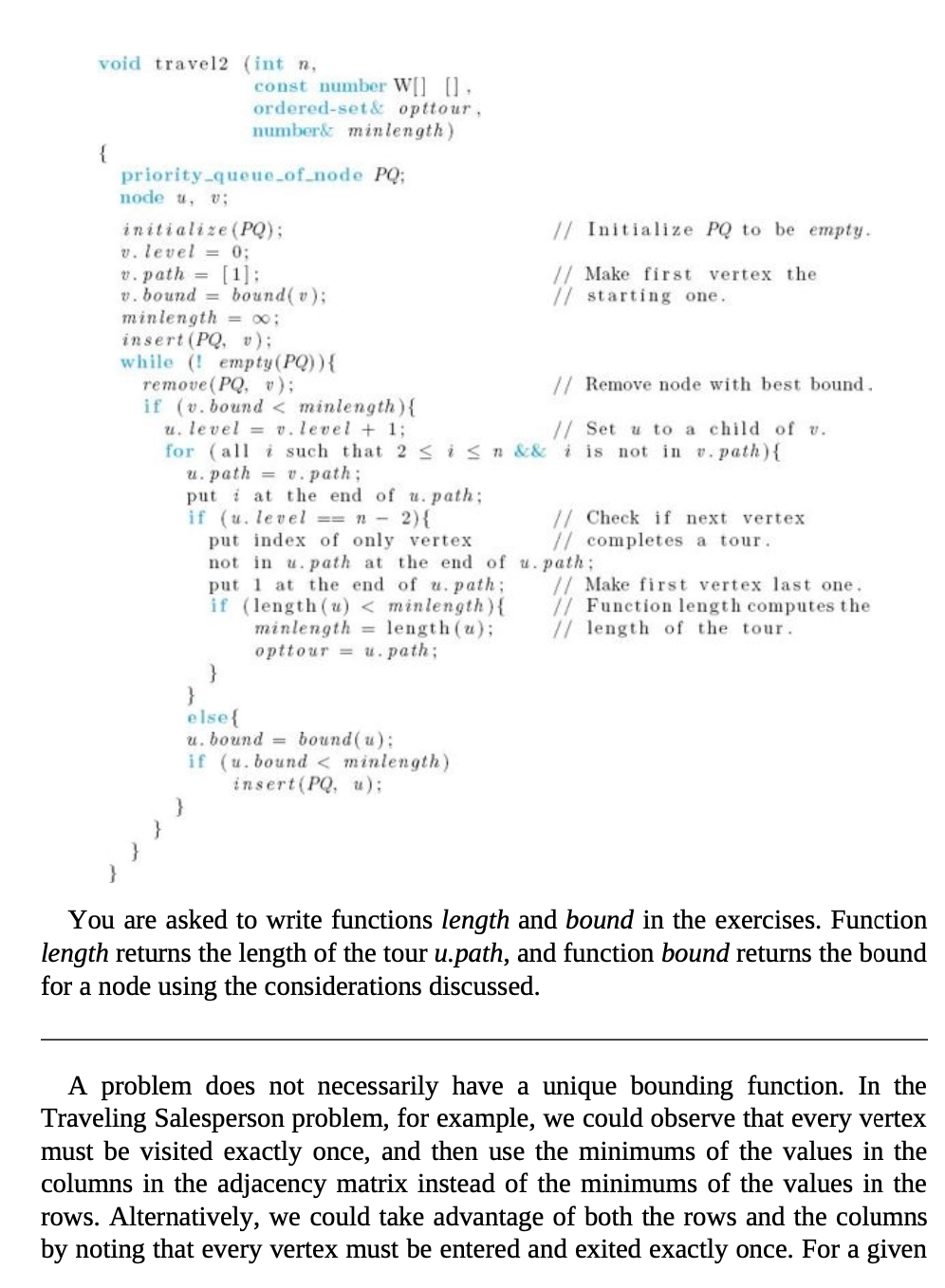this is bound and branch algorithm, I want to finish | Chegg.com