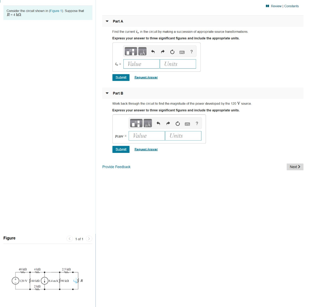 Solved M Review Constants Consider the circuit shown in | Chegg.com