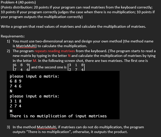 Solved blem 4 (40 points) nts distribution: 20 points if | Chegg.com Solved blem 4 (40 points) nts distribution: 20 points if | Chegg.com