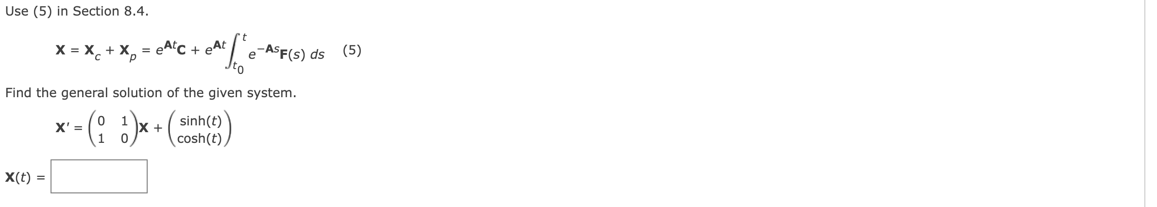 Solved Use the definition of the matrix exponential, given | Chegg.com