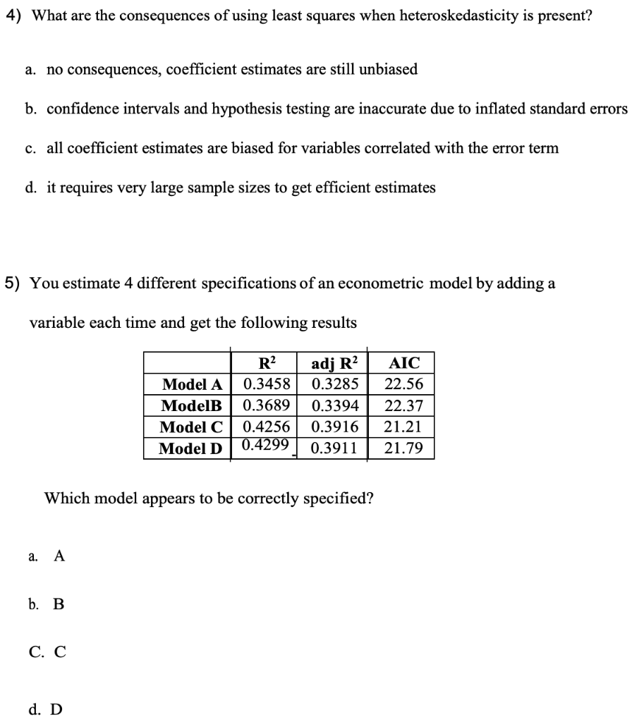 Solved 2) What is a spurious regression? a. Statistically | Chegg.com