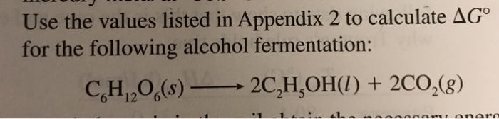 Solved Use the values listed in Appendix 2 to calculate for | Chegg.com