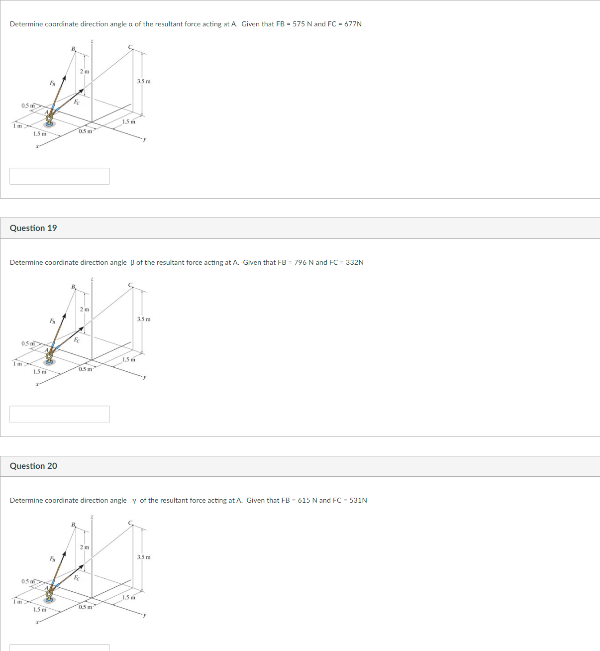Solved Determine Coordinate Direction Angle α Of The