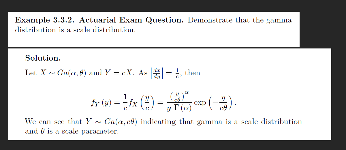 Example 3.3.2. Actuarial Exam Question. Demonstrate | Chegg.com