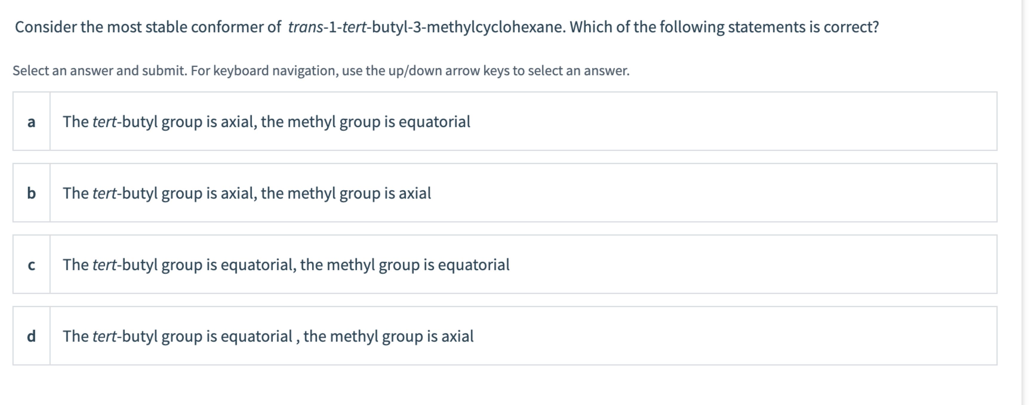 Solved Consider the most stable conformer of | Chegg.com