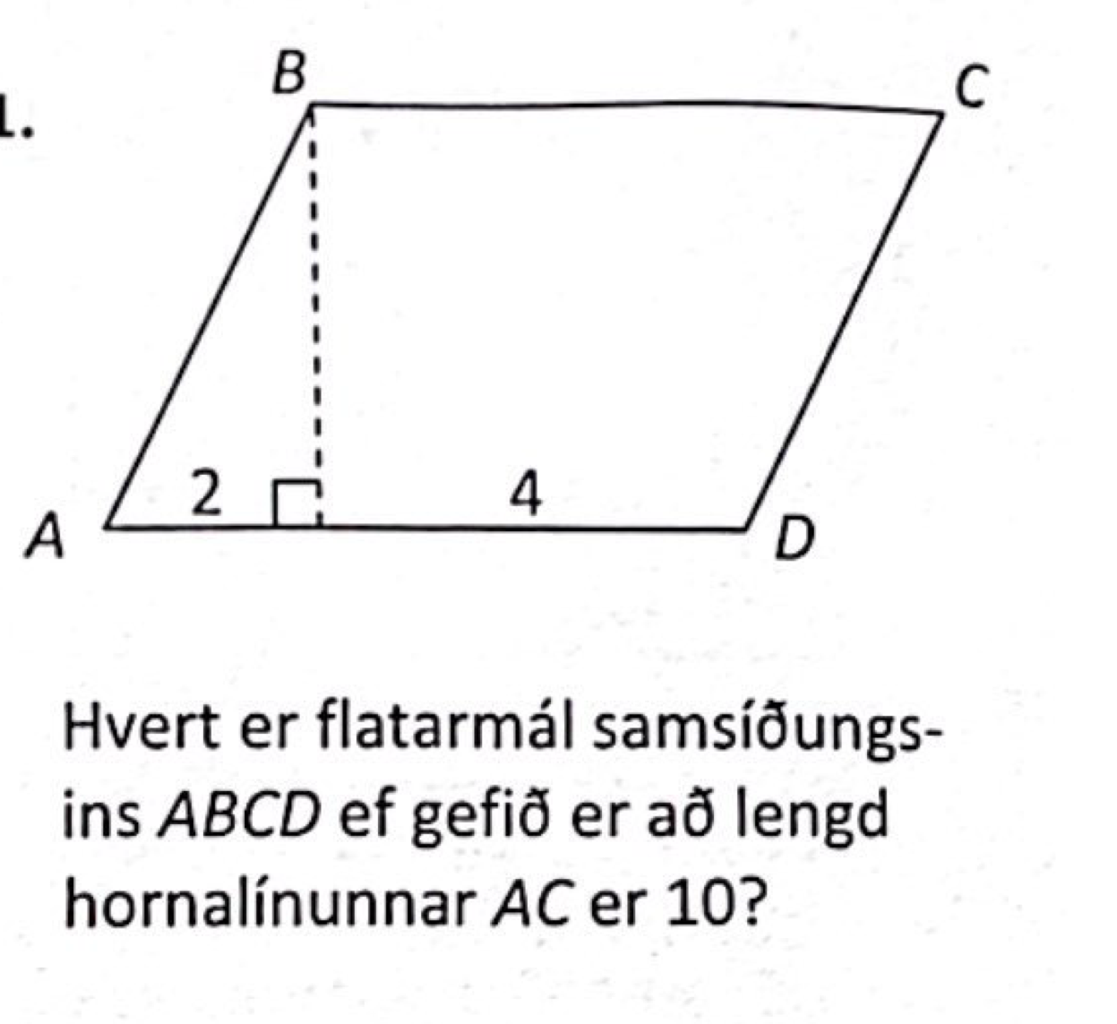 Solved The image shows a trapezoid ABCD with the lengths of | Chegg.com
