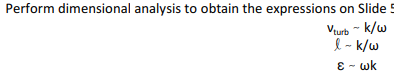 Solved Perform dimensional analysis to obtain these | Chegg.com