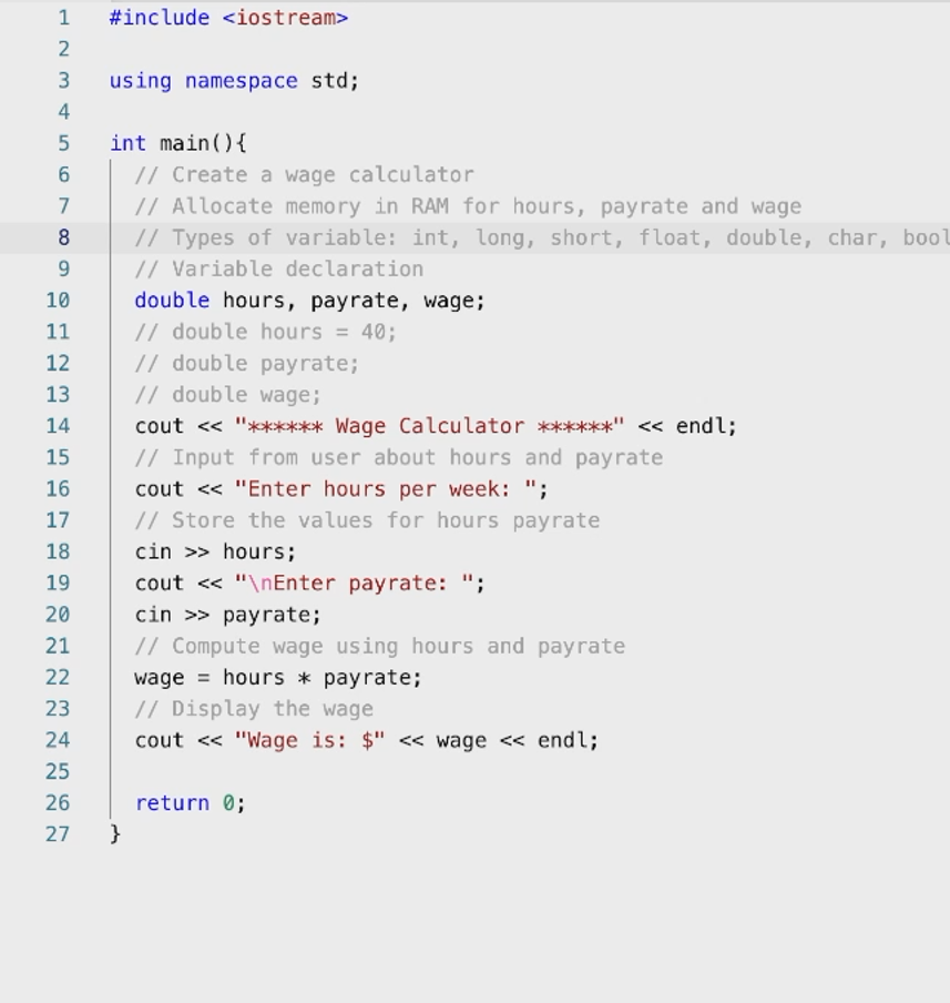 Solved C++ Can someone help create a program to calculate | Chegg.com