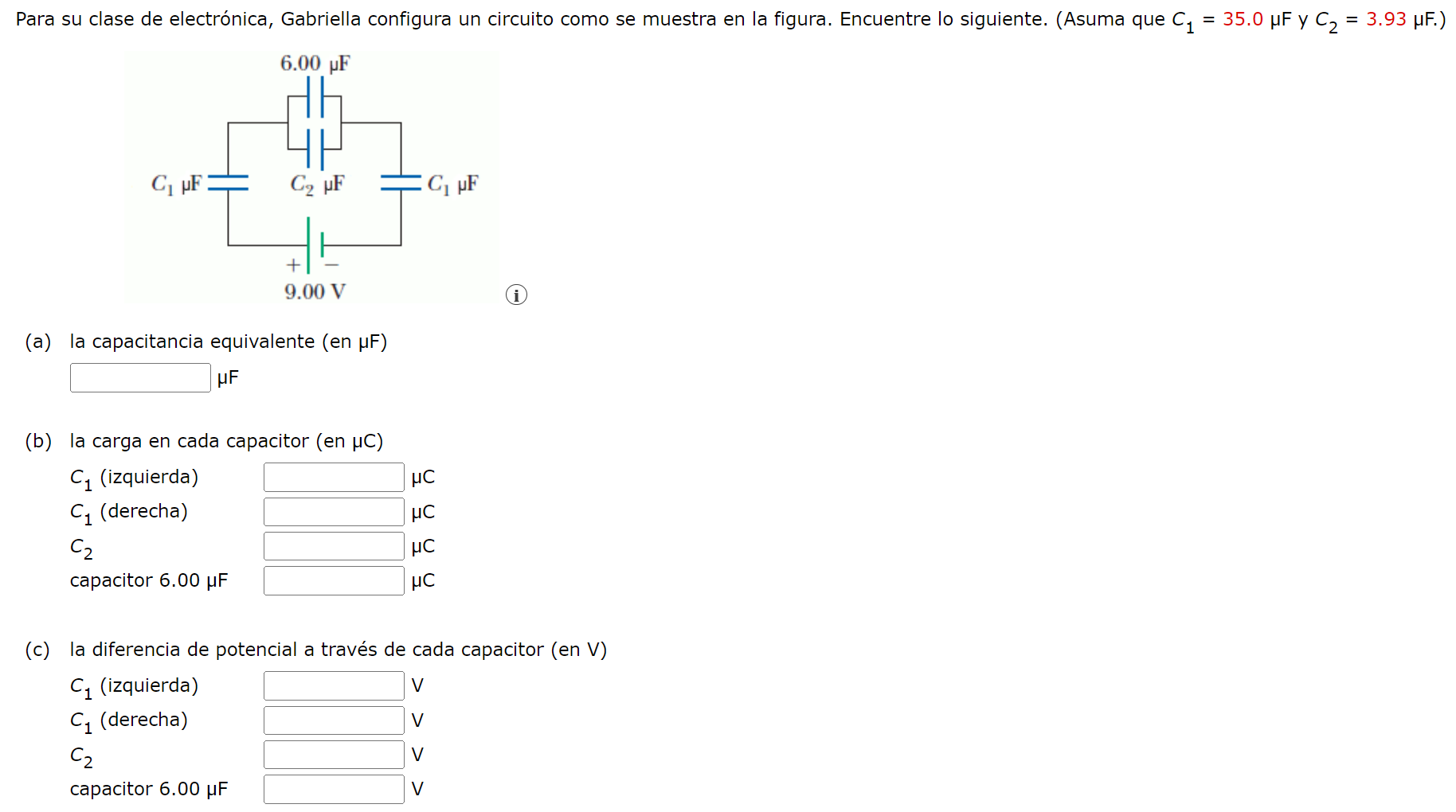 Solved Para su clase de electrónica, Gabriella configura un | Chegg.com