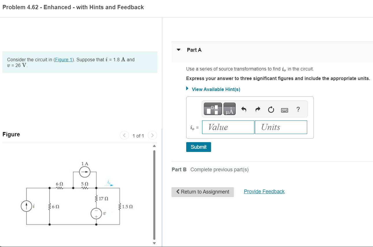 Solved Problem 4.62 - Enhanced - with Hints and Feedback - | Chegg.com