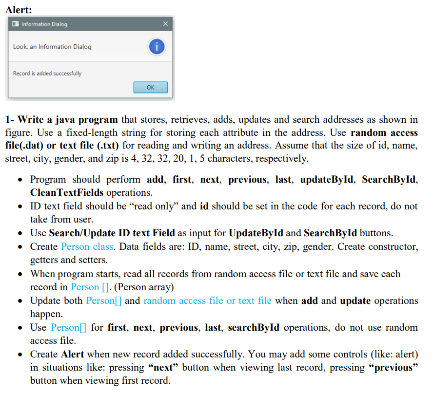 Solved Use Java language in Eclipse and javafx while | Chegg.com