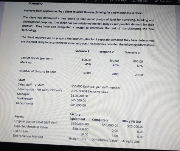 Solved V page L Page view A Read aloud Scenario You have | Chegg.com